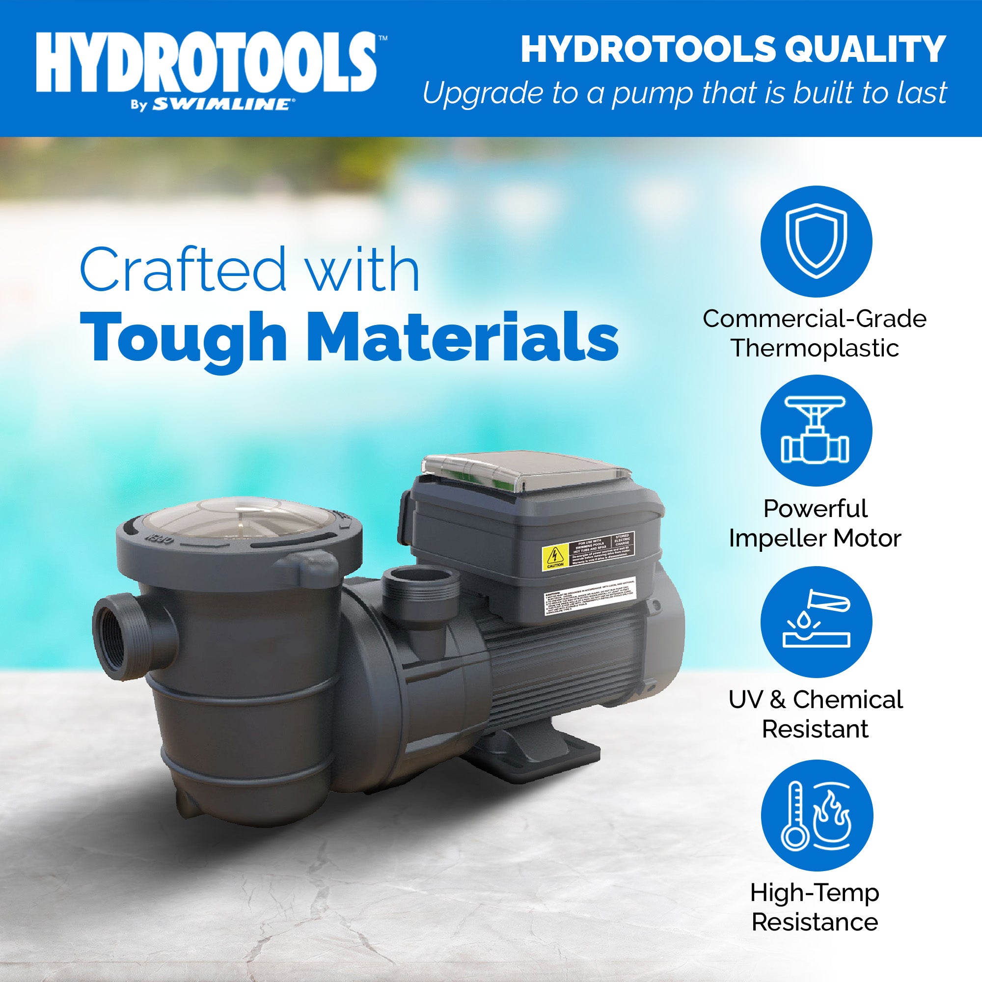 Hydro-Flo 1.5 HP Variable Speed Above Ground Pool Pump | Swimline