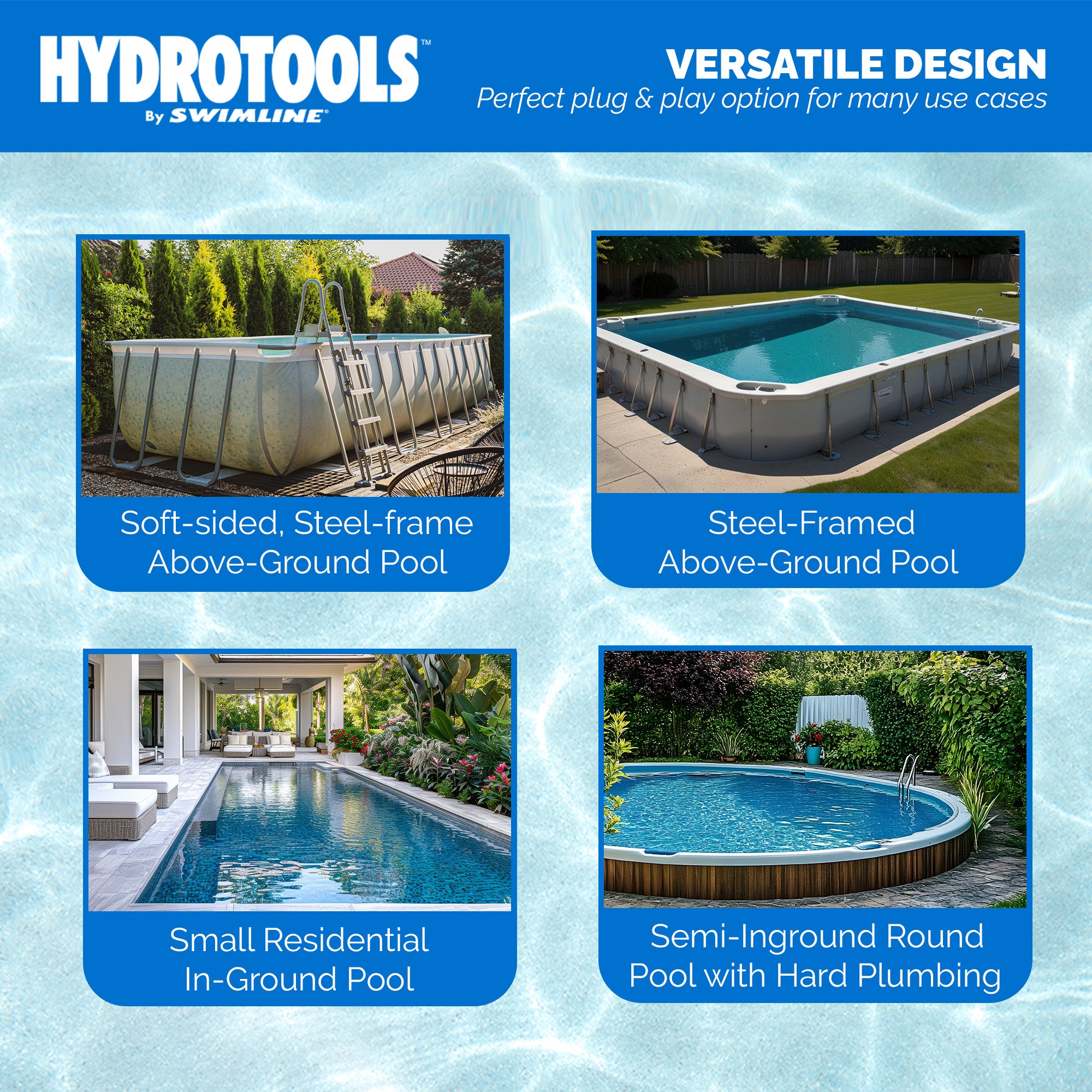 Hydro-Flo 1.5 HP Variable Speed Above Ground Pool Pump | Swimline