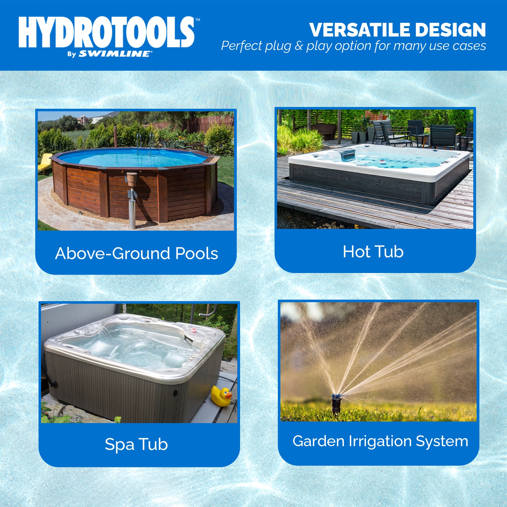 Hydro-Flo 1.5 HP 2-Speed Above Ground Pool Pump | Energy Saving | Swimline